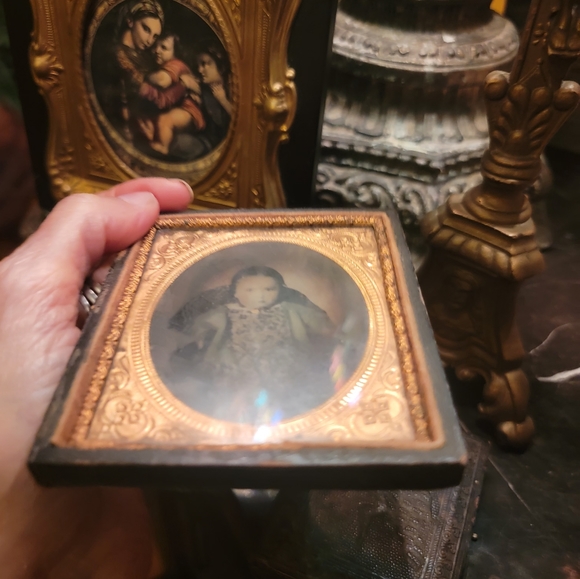 Vintage | Accents | Antique Cased Old Daguerreotype Ornate Frame Photo ...